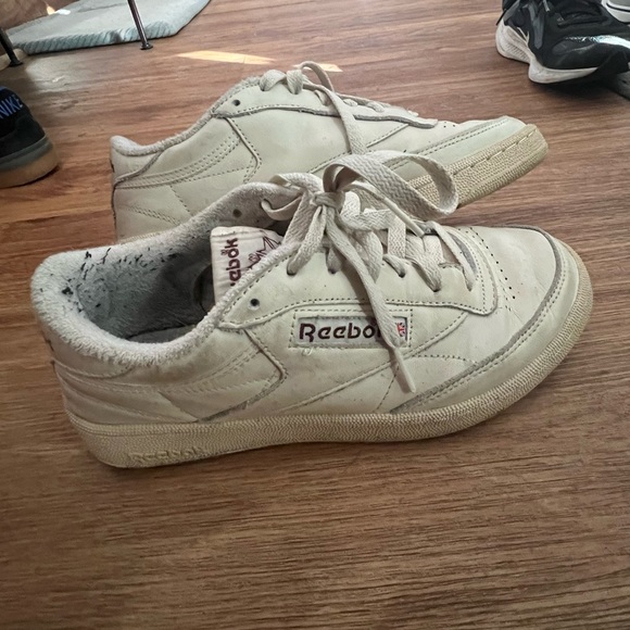 Reebok | Shoes | Club C 85 Vintage Redbox Off White Shoes | Poshmark